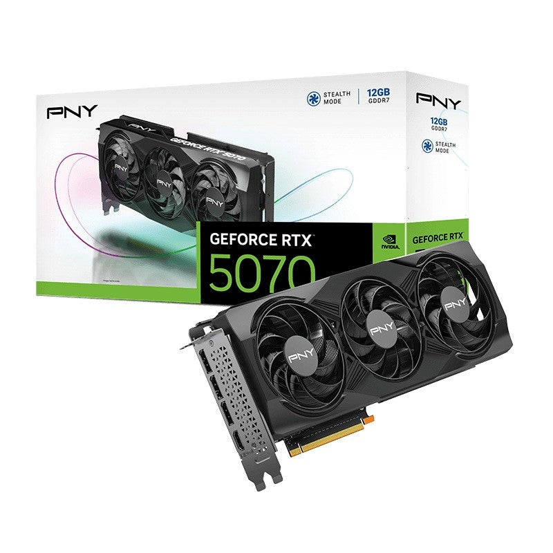 VGA PCIE RTX 5070 12GB GDDR7 DLSS4 PNY Triple Fan – EGS Sh.P.K